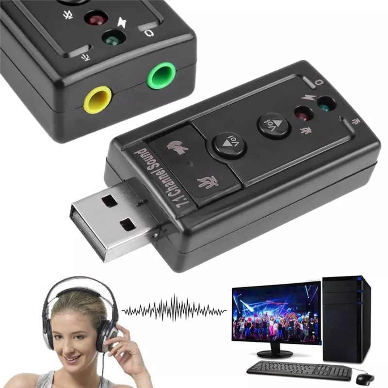 Jual Sound Card USB Virtual Sound Card Adapter | Shopee Indonesia