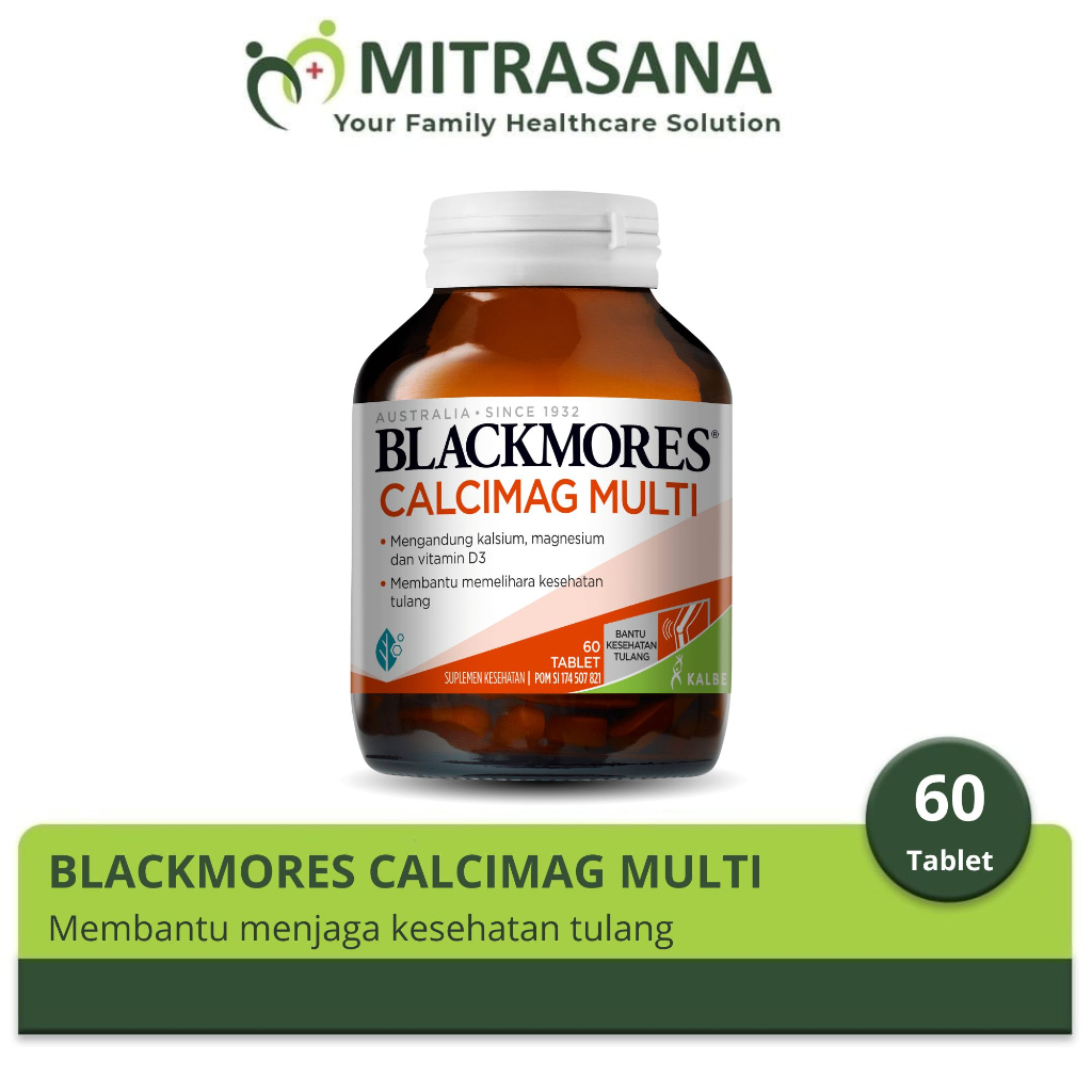 Jual Blackmores Calcimag Multi 60 Tablet - Suplemen Kesehatan Tulang ...