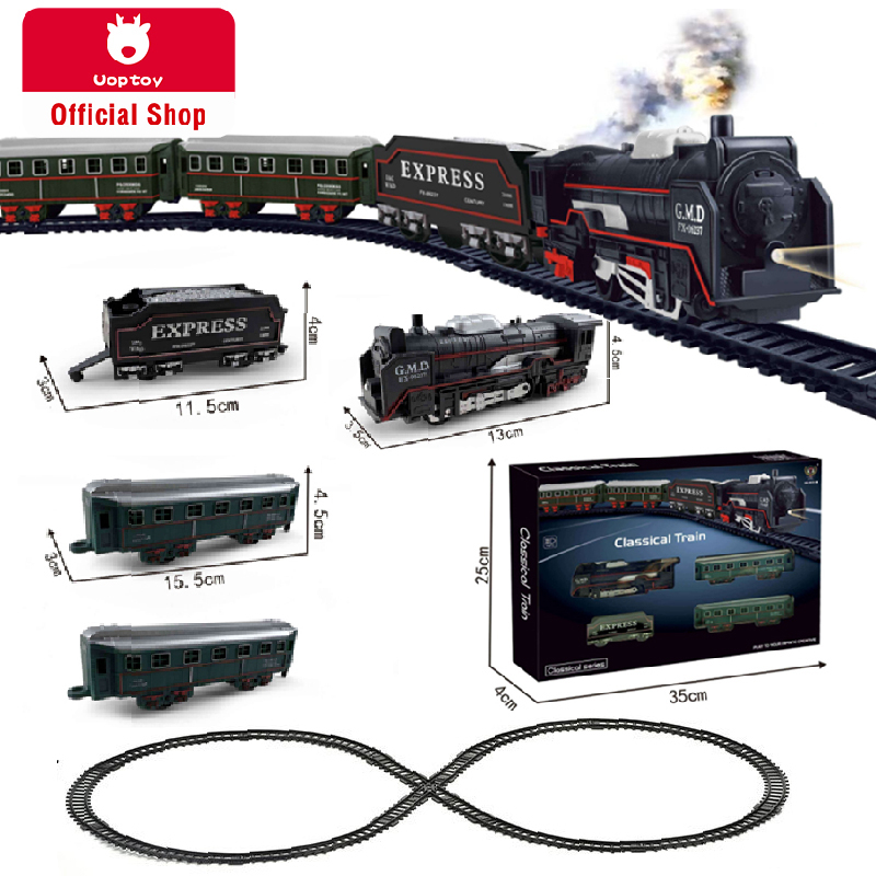 Jual Uoptoy Mainan Anak Kereta Api Classical Train Mainan Kereta Api ...