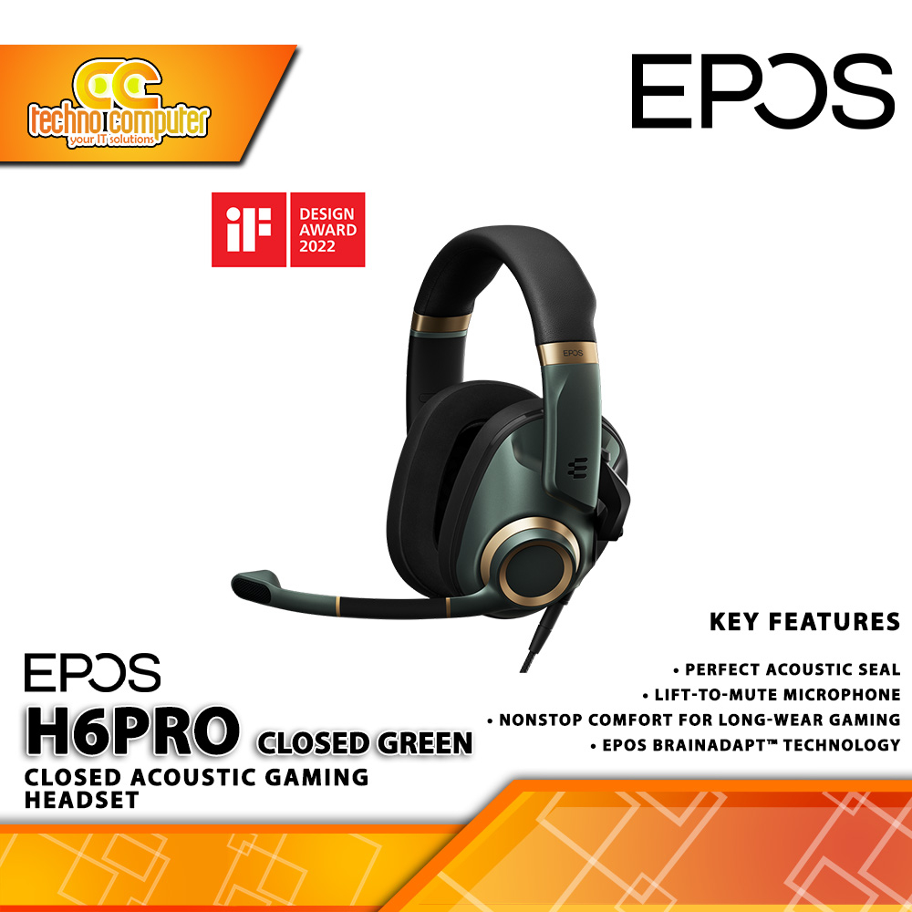 Jual HEADSET EPOS H6PRO CLOSED - Closed Acoustic Gaming Headset | Shopee Indonesia