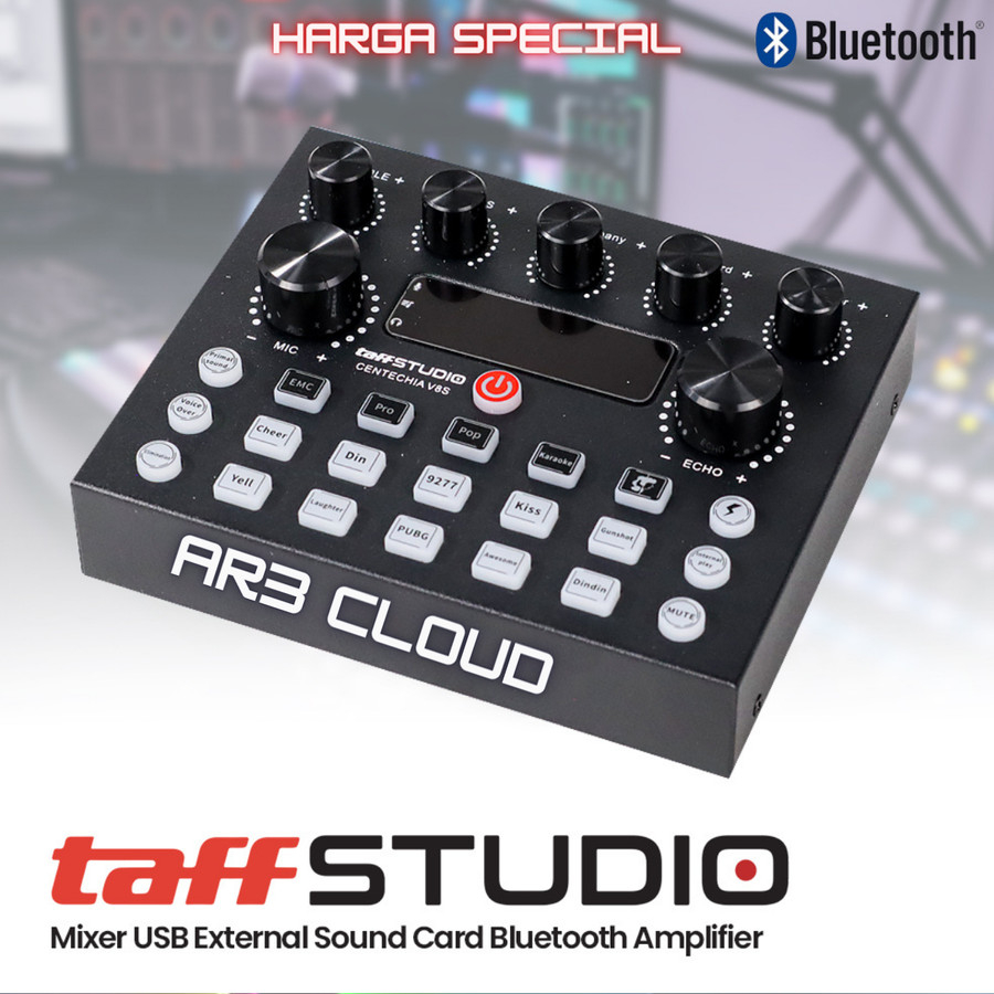 Jual PAKET LENGKAP SOUNDCARD ORI TAFFWARE V8S BLUETOOTH USB MURAH ...