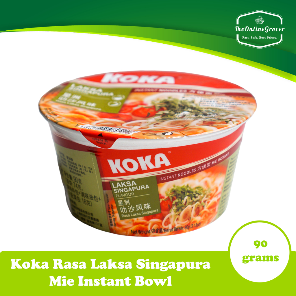 Jual Koka Instant Noodles Laksa Singapura Flavour Bowl 90gr | Shopee ...