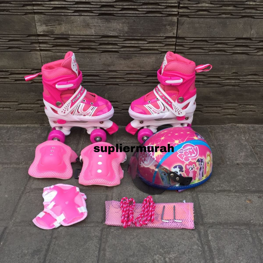 Jual Sepatu Roda Model Mobil Fullset Pelindung sikut lutut telapak ...