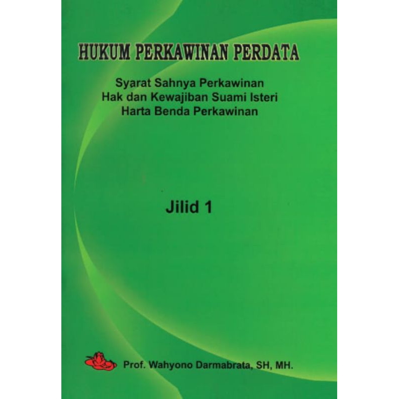 Jual Buku Perkawinan Perdata Jilid 1 Prof. Wahyono Darmabrata | Shopee Indonesia