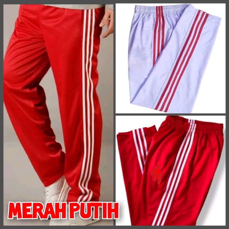 Jual Celana panjang training warna merah putih untuk 17 Agustus ...