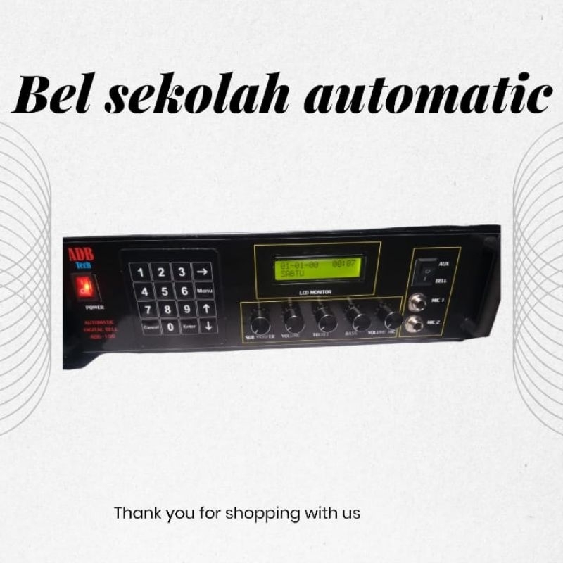 Jual Bell Sekolah automatic | Bel Sekolah Otomatis | Amplifier sekolah ...