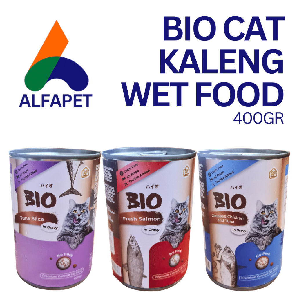 Jual Bio cat wet food kaleng 400gr makanan kucing | Shopee Indonesia