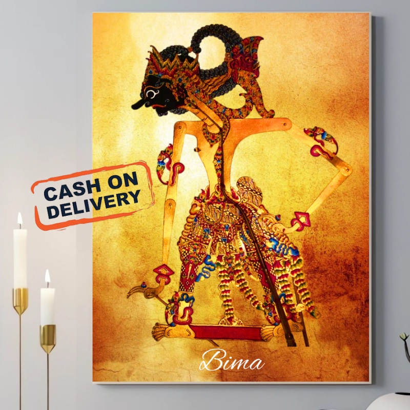 Jual Poster Wayang Kulit Bima Untuk Hiasan Dinding Atau Wall Dekor ...