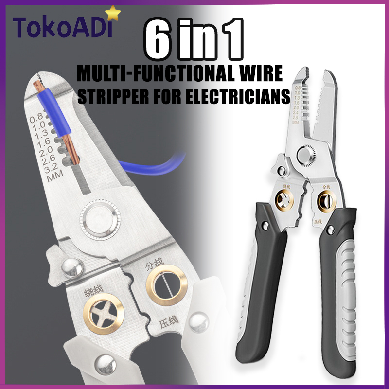 Jual 【6in1】Tang Multifungsi/Tang Serbaguna Multifungsi/Tang Kupas Kabel ...