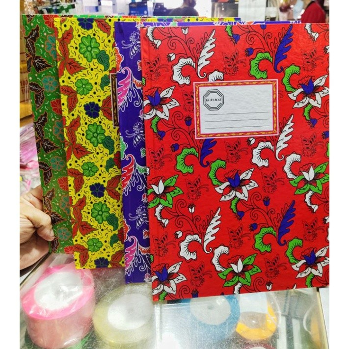 Jual BUKU KWARTO KURAMAS 100 LBR / HARDCOVER 100 LBR MODEL BATIK ( PCS ...