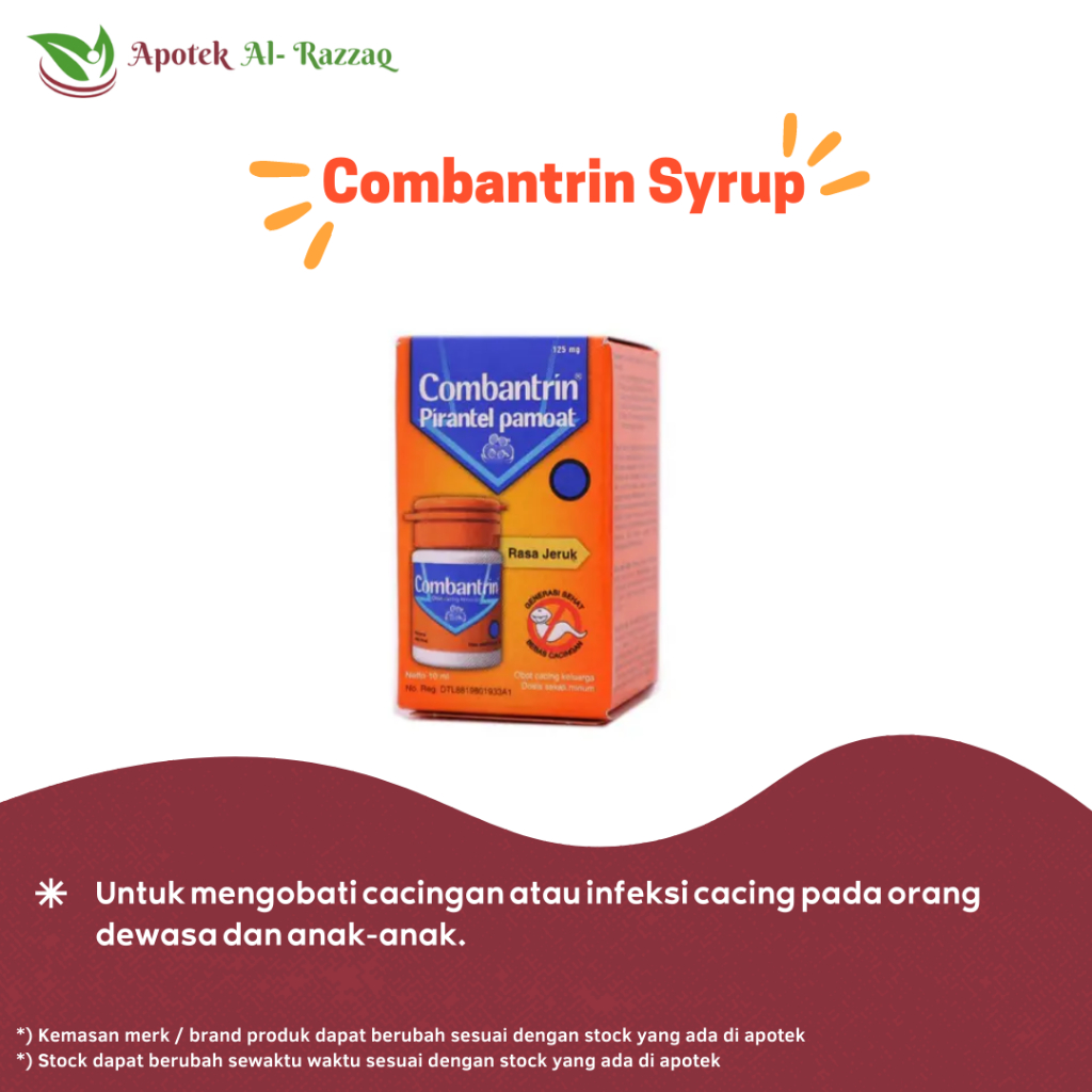 Jual Combantrin Syrup 10 ml - Obat Cacing | Shopee Indonesia