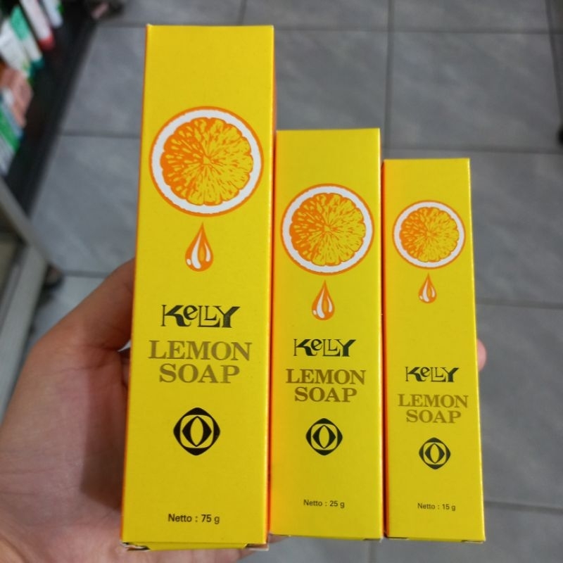 Jual Kelly Lemon Soap 15gr & 25gr , 75gr Original | Sabun Cuci Muka ...