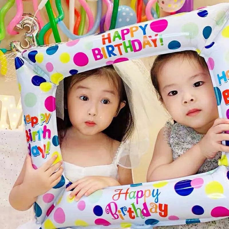 Jual Balon foil frame foto happy birthday hbd bingkai balloon ...