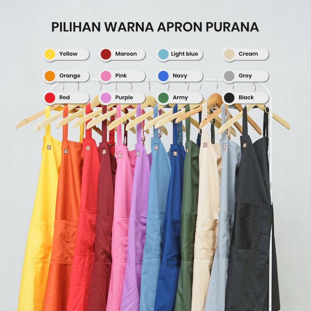 Jual Apron Masak | Celemek Masak | Apron Barista | Celemek Barista ...