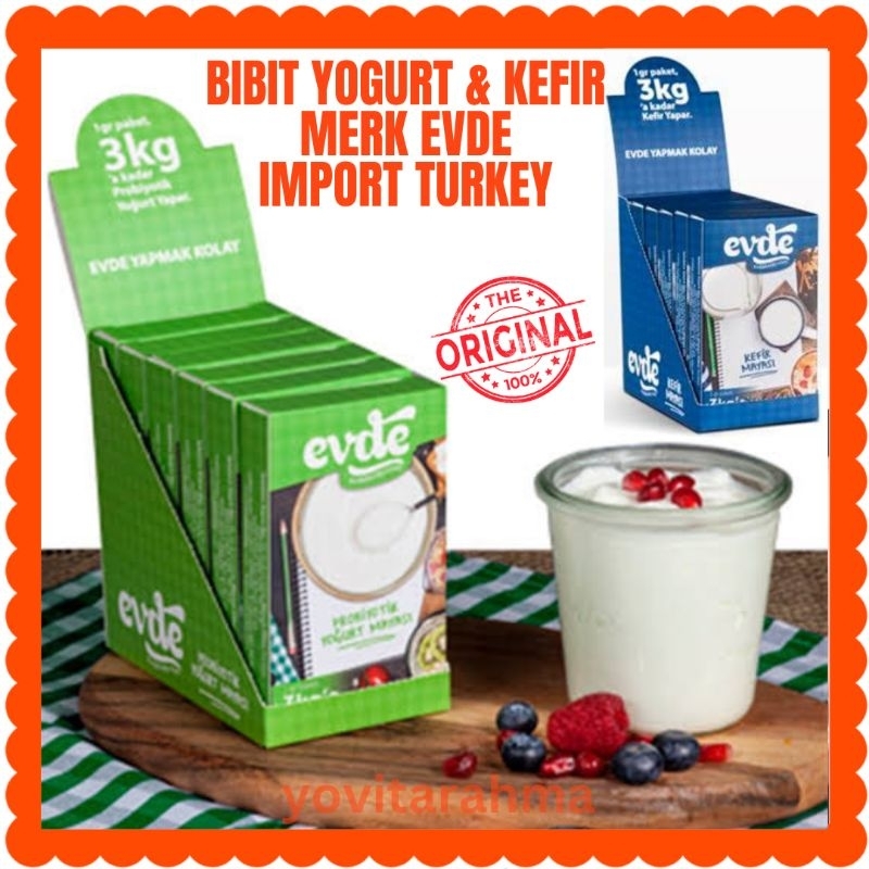 Jual BIBIT YOGURT & KEFIR Probiotik EVDE YAYLA yaylamaya maya Turkish ...