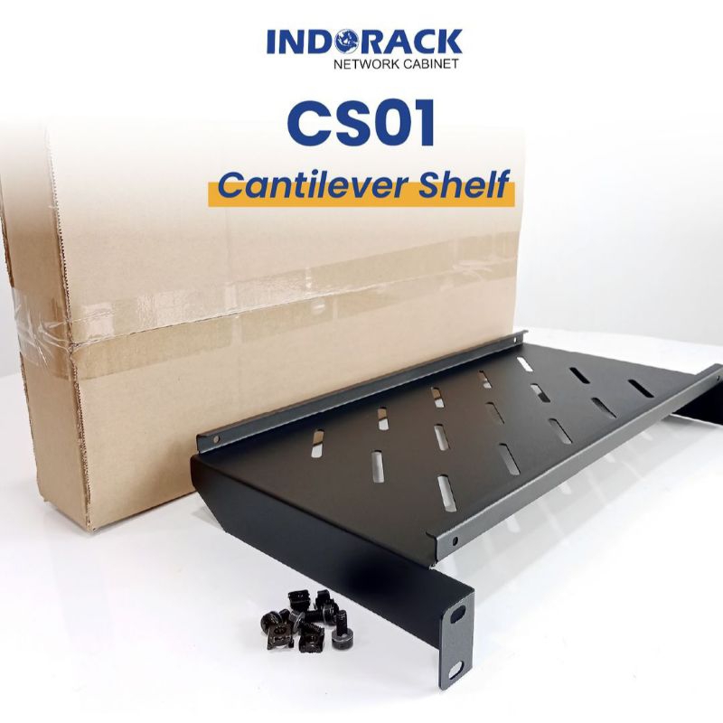 Jual CS01 Depth 250mm Cantilever Shelf 1U Flat Ambalan Tatakan Rak ...