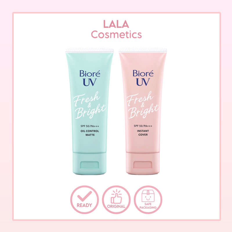 Jual BIORE UV Fresh & Bright Sunscreen SPF 50 PA++++ Sunscreen Oil ...