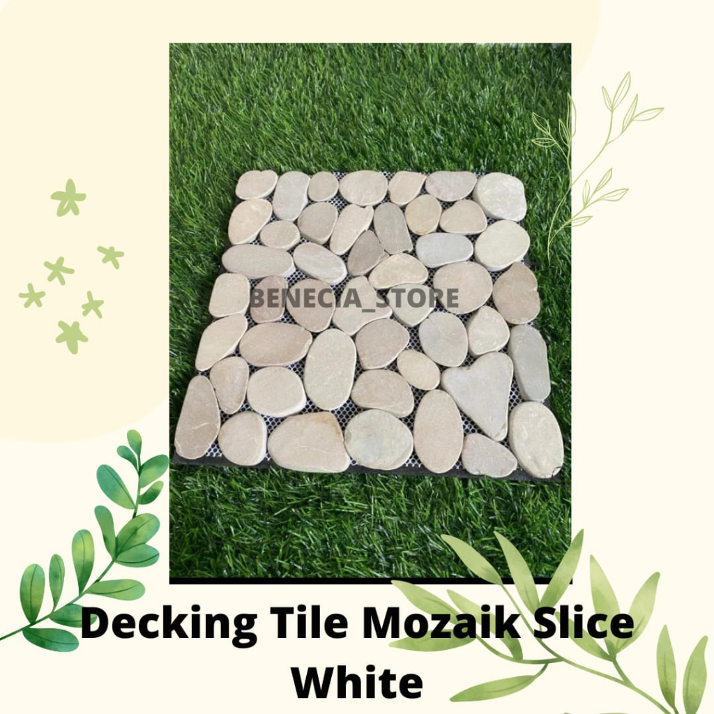 Jual Decking Tile Batu alam Slice - Batu ubin Mozaik Slice bongkar ...