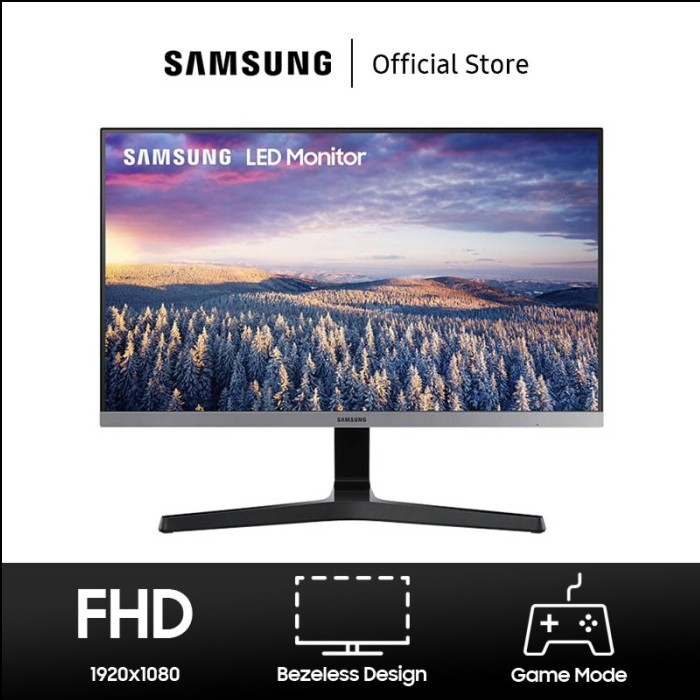 Jual Monitor Samsung 24" SR35 75Hz FHD IPS Bezel-less Monitor with Dual ...