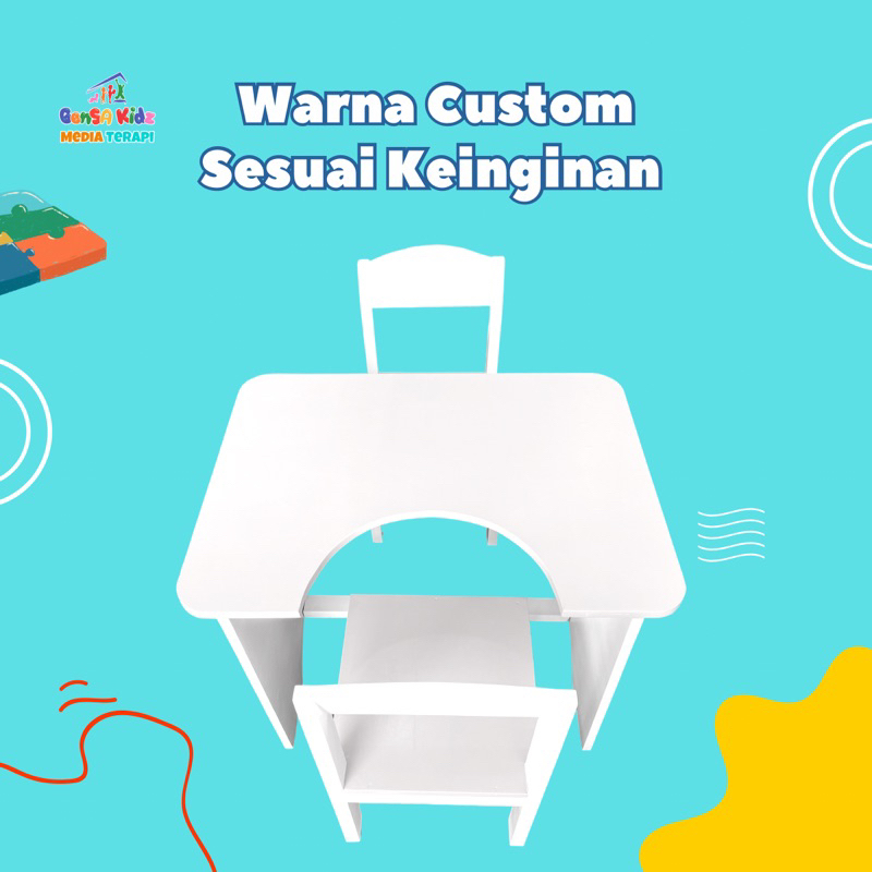 Jual Meja Kursi terapi/ Meja belajar anak/ Meja Pediatri/ Meja lipat ...