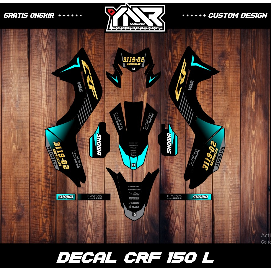Jual Decal sticker stiker motor D TRACKER/DTX Full custom warna cerah ...