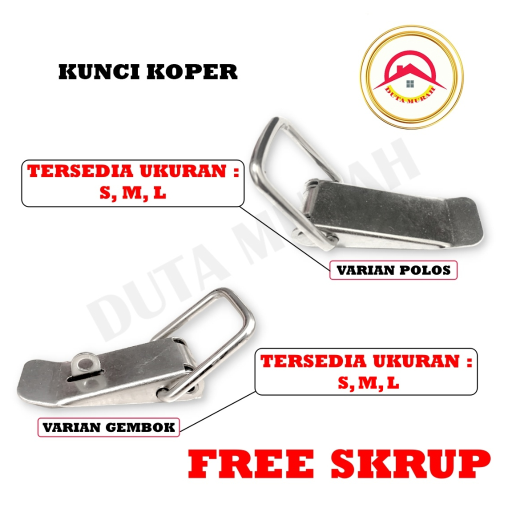 Jual Kaitan Peti Small / Overval / Kunci Koper | Shopee Indonesia