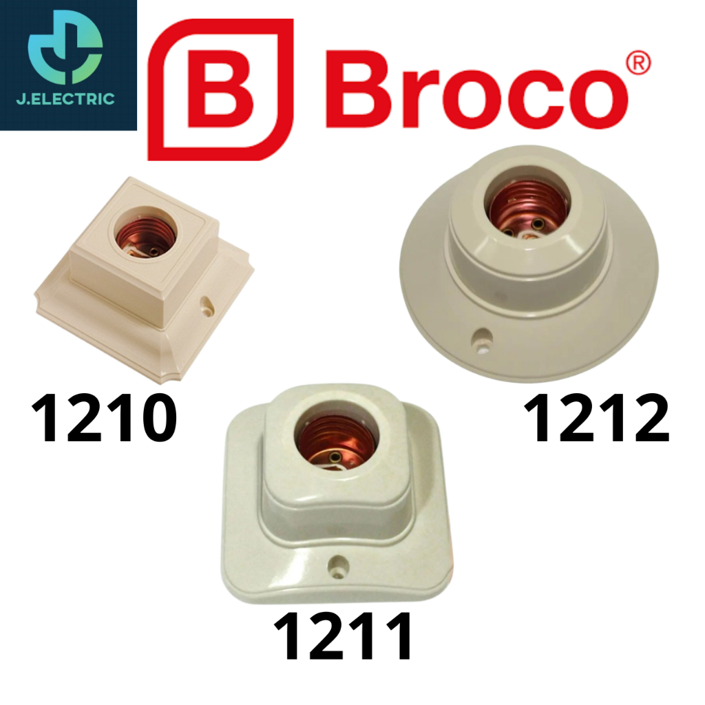 Jual BROCO FITTING PLAFON 1210 KOTAK SEGI 4 EMPAT / / BULAT 1211 Oval ...