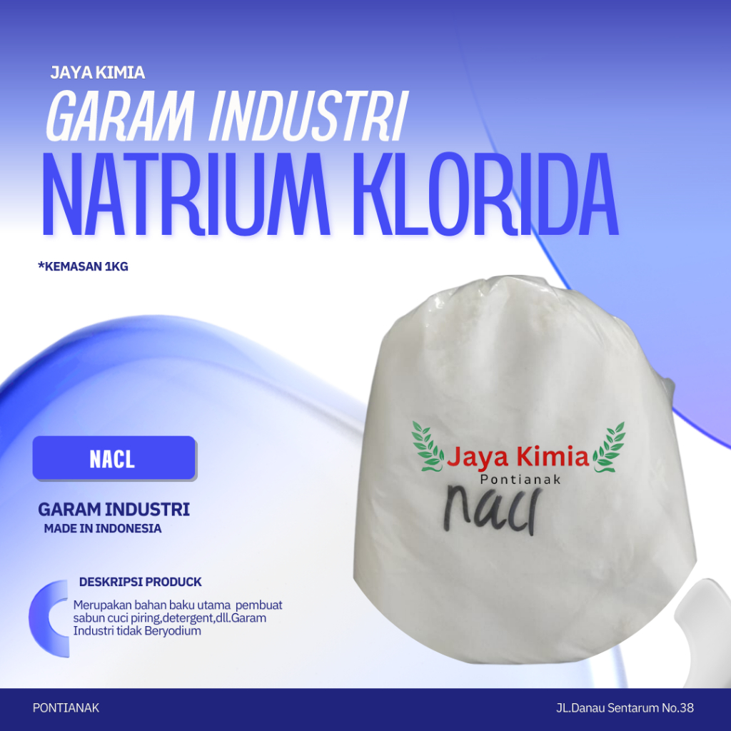 Jual GARAM INDUSTRI 1KG/NACL/GARAM HALUS | Shopee Indonesia