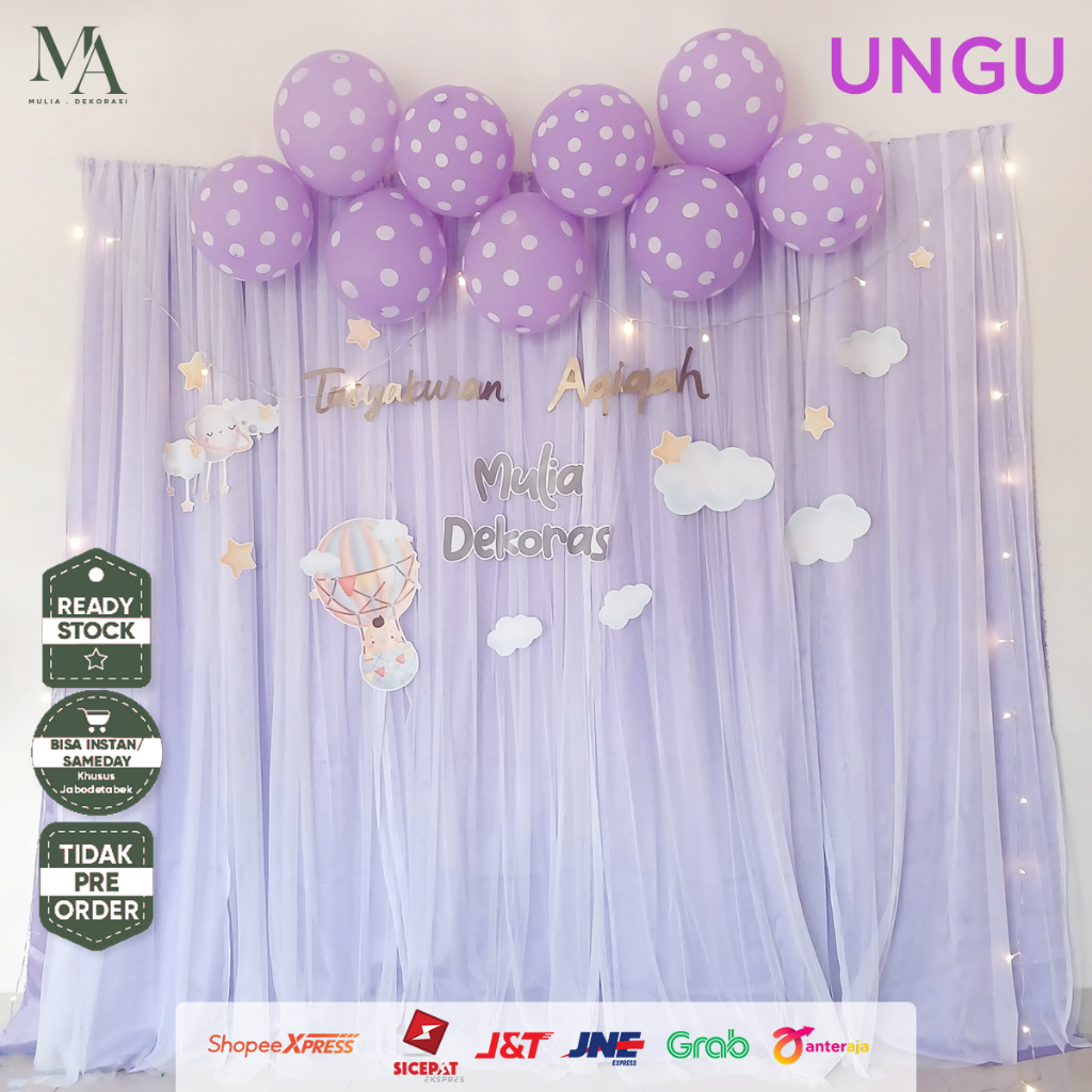Jual Dekorasi Backdrop Photobooth Syukuran Tasyakuran Aqiqah Ulang ...