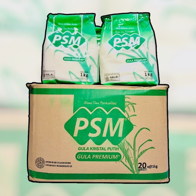 Jual Gula Pasir Premium PSM 1kg / Gula Kristal Putih 1kg | Shopee Indonesia