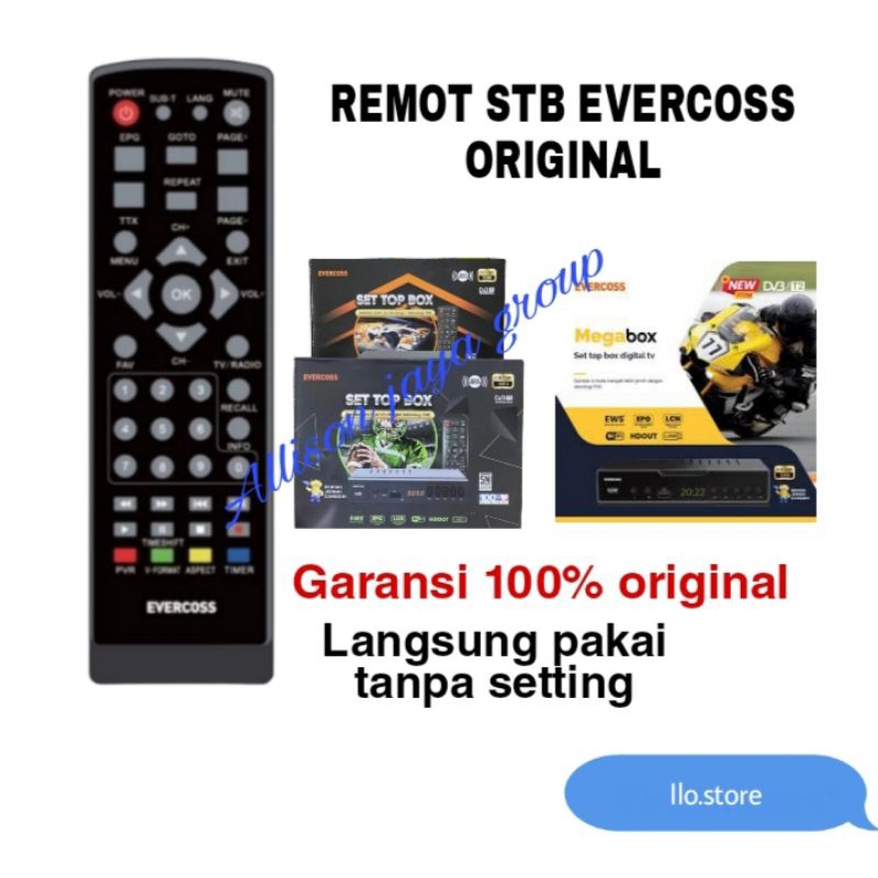 Jual REMOT STB EVERCOSSO ORIGINAL EVERCROS SET TOP BOX EVERCOSS PRIME ...