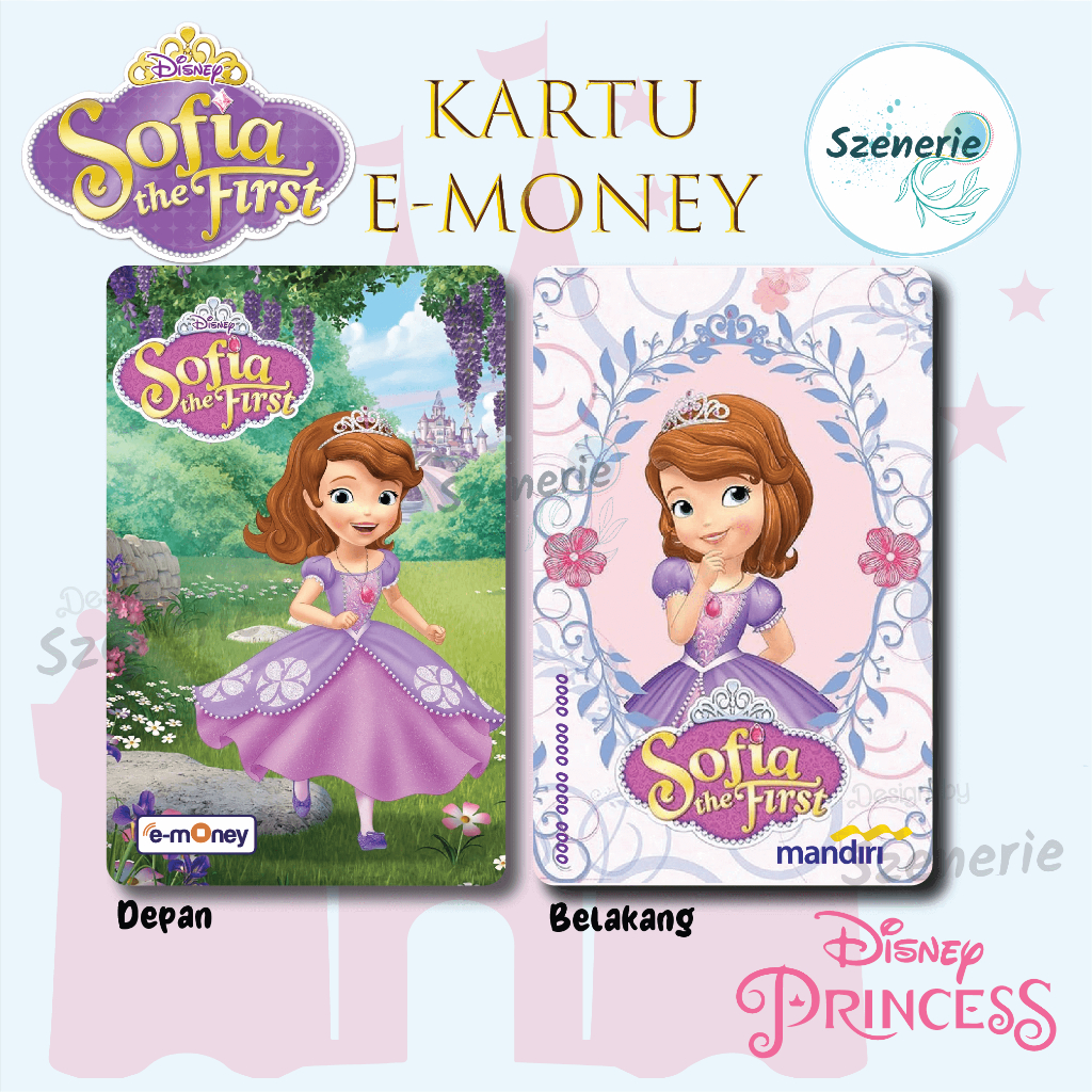Jual Emoney Princess Sofia the First Disney Little Girl Cute Flazz gen ...