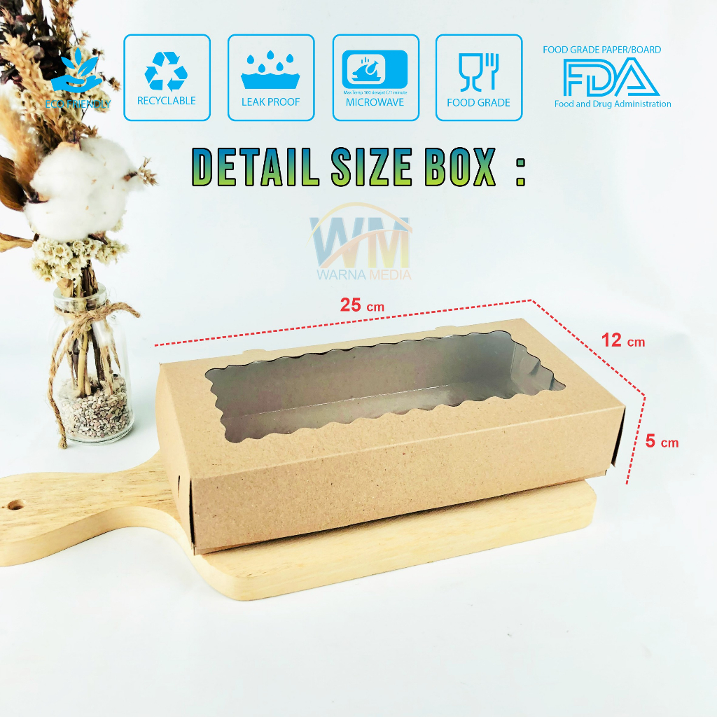 Jual Kotak Dus Box Brownies 24x10x5 / Dus 24x12x5 / Box Bolen / Dus ...