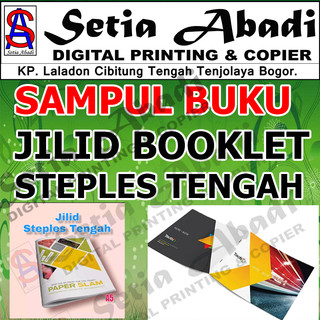 Jual Sampul Buku Booklet / Jilid Booklet (Buku Steples Tengah) | Shopee ...