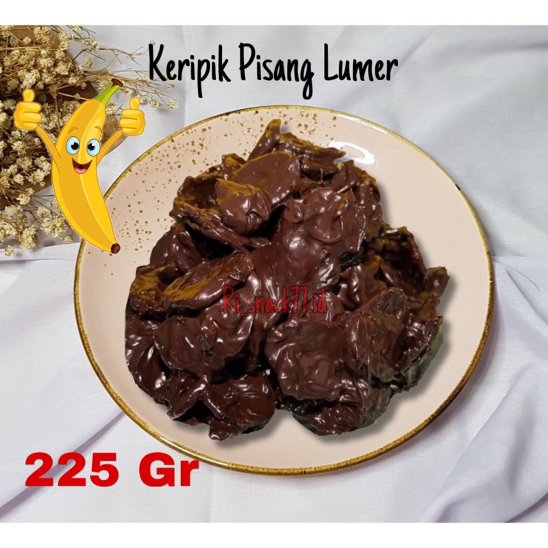 Jual 225 Gr Keripik Pisang Coklat Lumer | Kripik Pisang Lumer | Cemilan ...