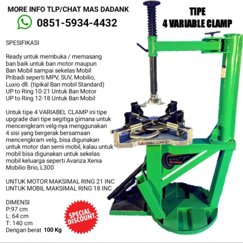 Jual ALAT BUKA BAN MOTOR MOBIL PTOMO | Shopee Indonesia