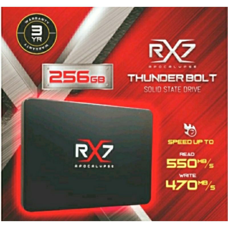 Jual SSD 256gb merek RX7 garansi resmi 3 Tahun | Shopee Indonesia