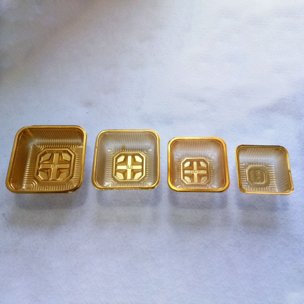 Jual Mooncake Case Golden| 6| 7| 8| 9 Cm| Tray Mika Kue ( Harga Yang ...
