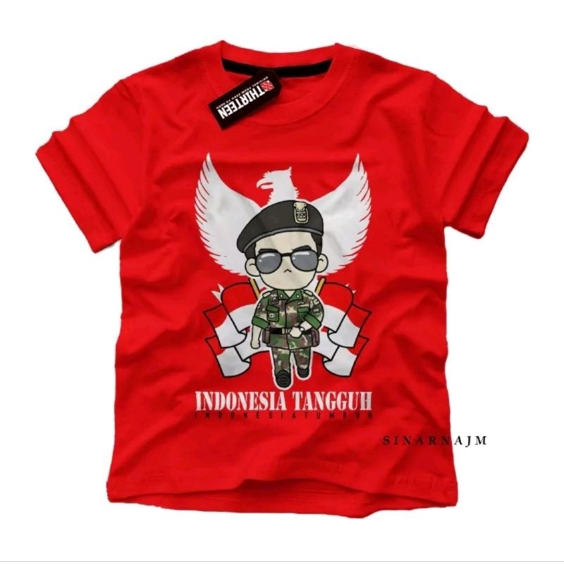 Jual BAJU KAOS ANAK TEMA KEMERDEKAAN 17 AGUSTUS HUT RI BENDERA MERAH PUTIH MERDEKA / KAOS DISTRO ...