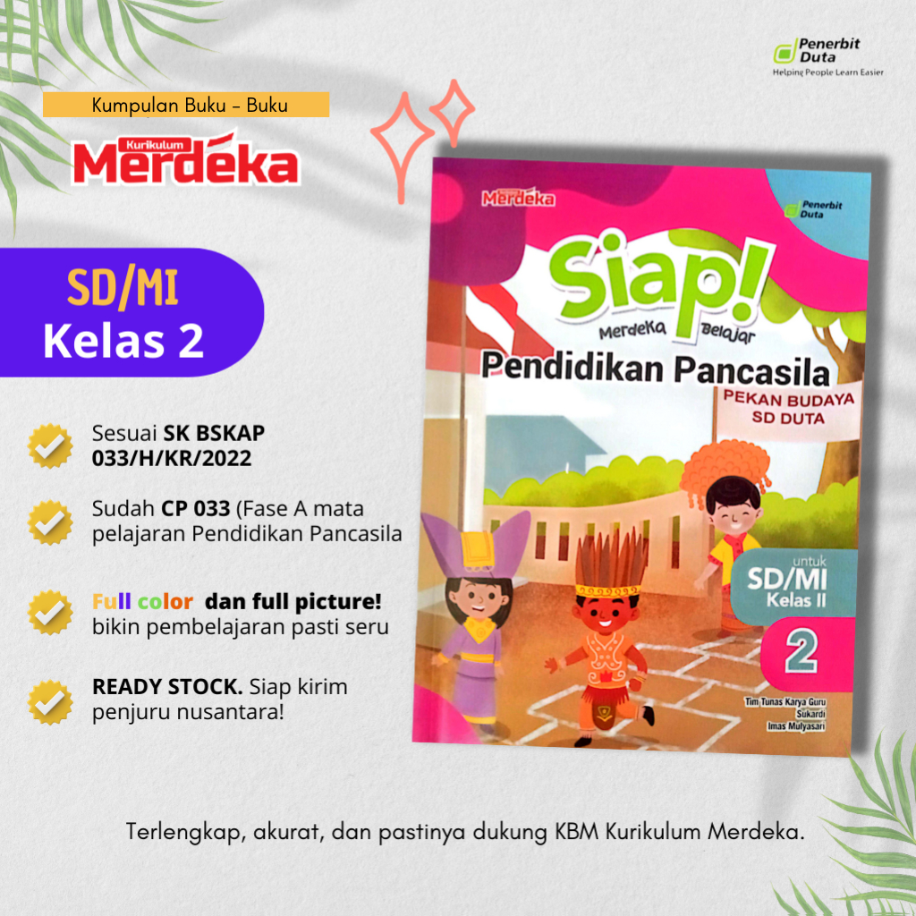 Jual Siap Merdeka Belajar PKN SD/MI Kelas 2 Kurikulum Merdeka | Shopee Indonesia