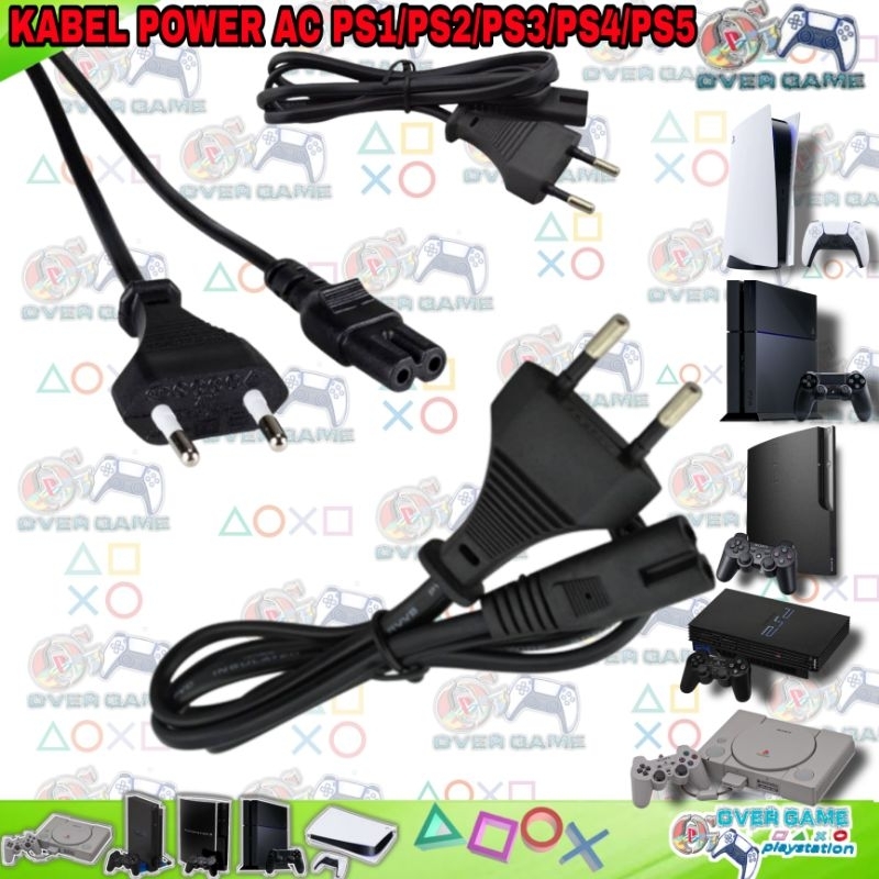 Jual KABEL POWER/AC PS1 PS2 PS3 PS4 PS5 | Shopee Indonesia