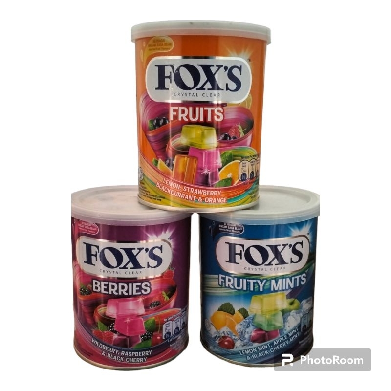 Jual Permen FOX'S crystal clear kaleng 170 gram | Shopee Indonesia