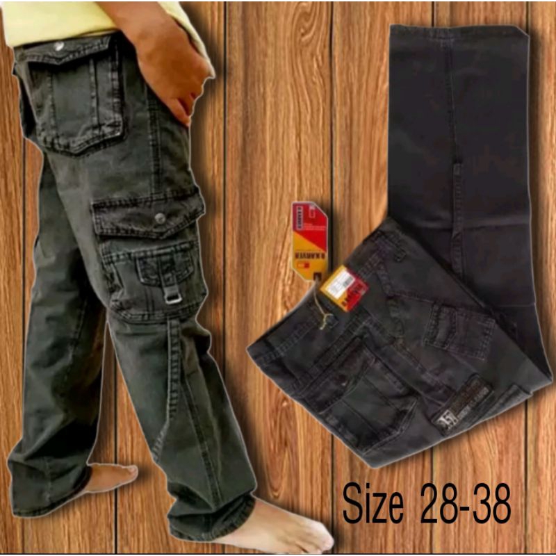 Jual Celana Panjang Cargo Kimpol Jeans Celana Gunung Pria Tebal dan ...