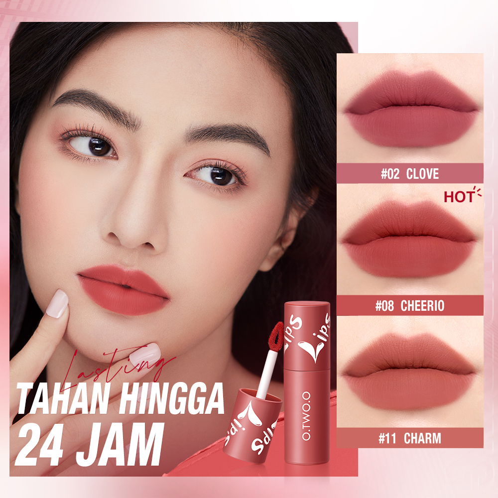 Jual 【Shopee Live 】O.TWO.O Velvet Matte Liptint Lip & Cheek Mud Lip Gloss | Shopee Indonesia