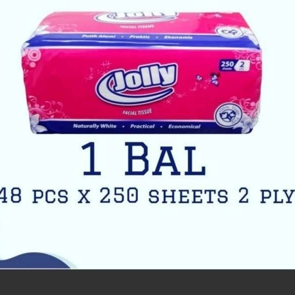 Jual 4 BOX TISU MURAH JOLLY 1 BALL ISI 250 SHEETS 2 PLY | Shopee Indonesia