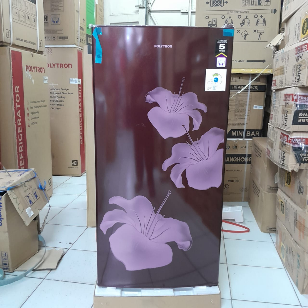 Jual LEMARI ES KULKAS 1 PINTU POLYTRON PRB175R/B 170LITER | Shopee ...
