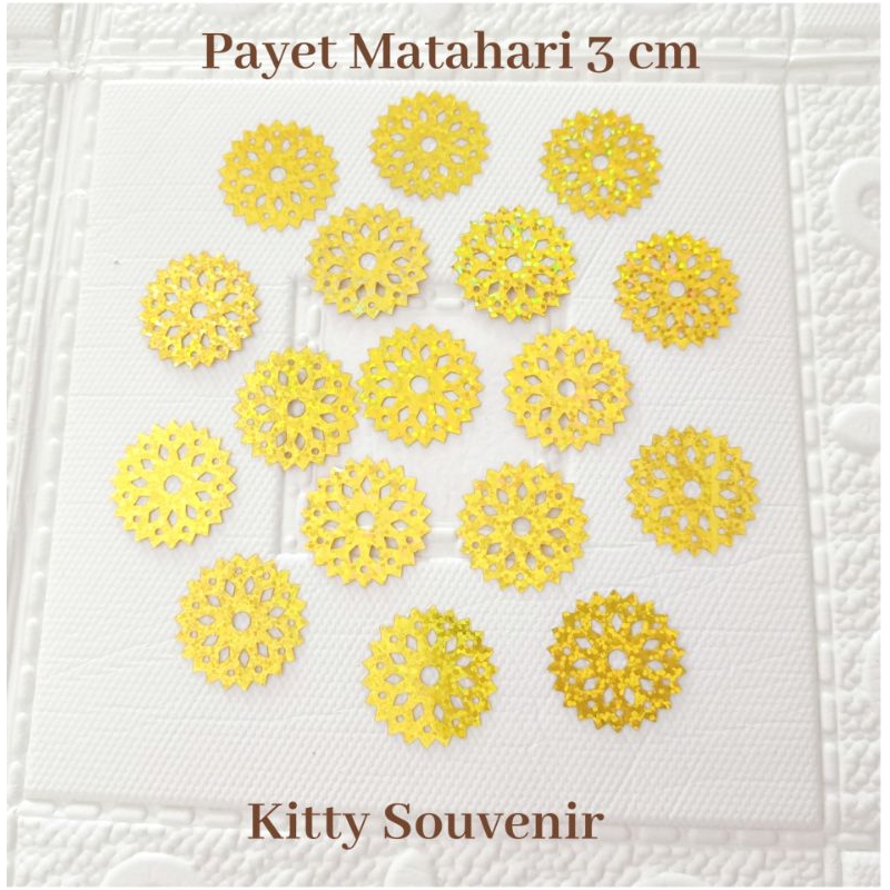 Jual Payet 40 gr, warna emas : daun pisang, daun mangga, daun semanggi ...
