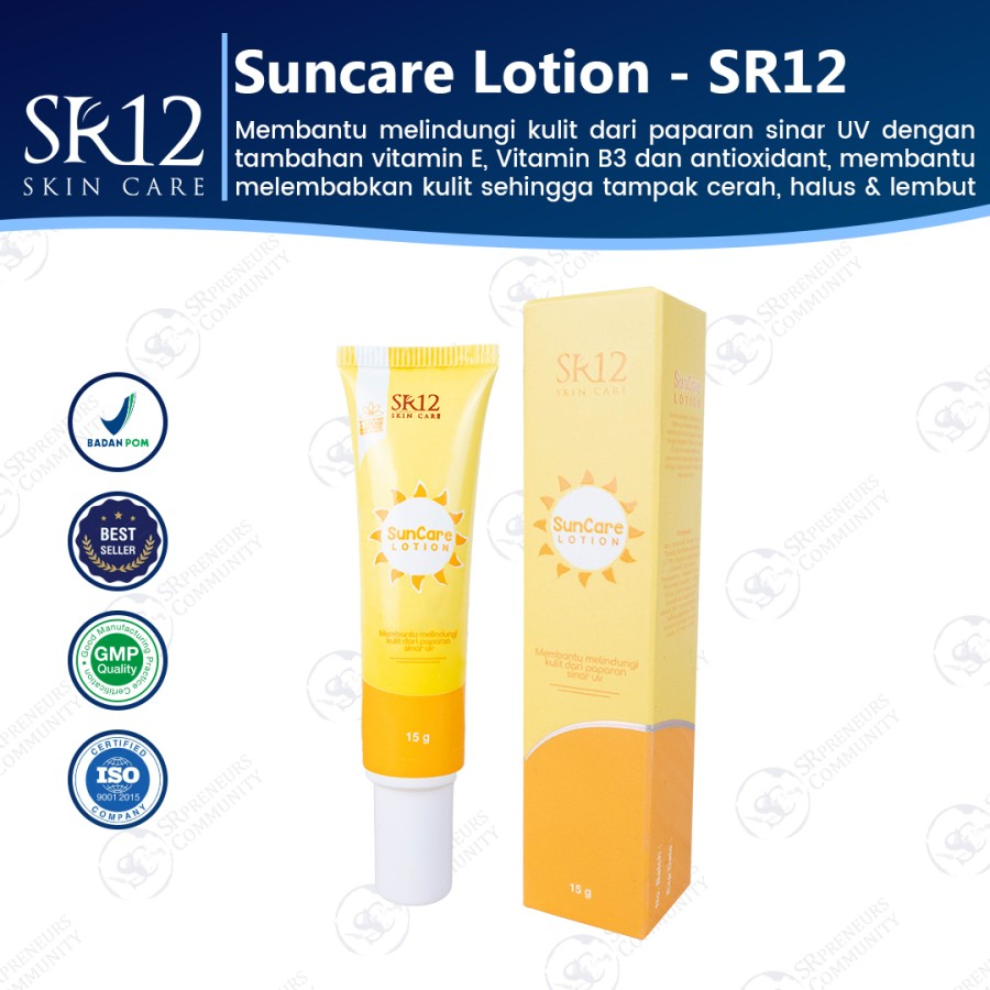 Jual Sun care sr12 cream pelindung wajah dari paparan sinar matahari ...