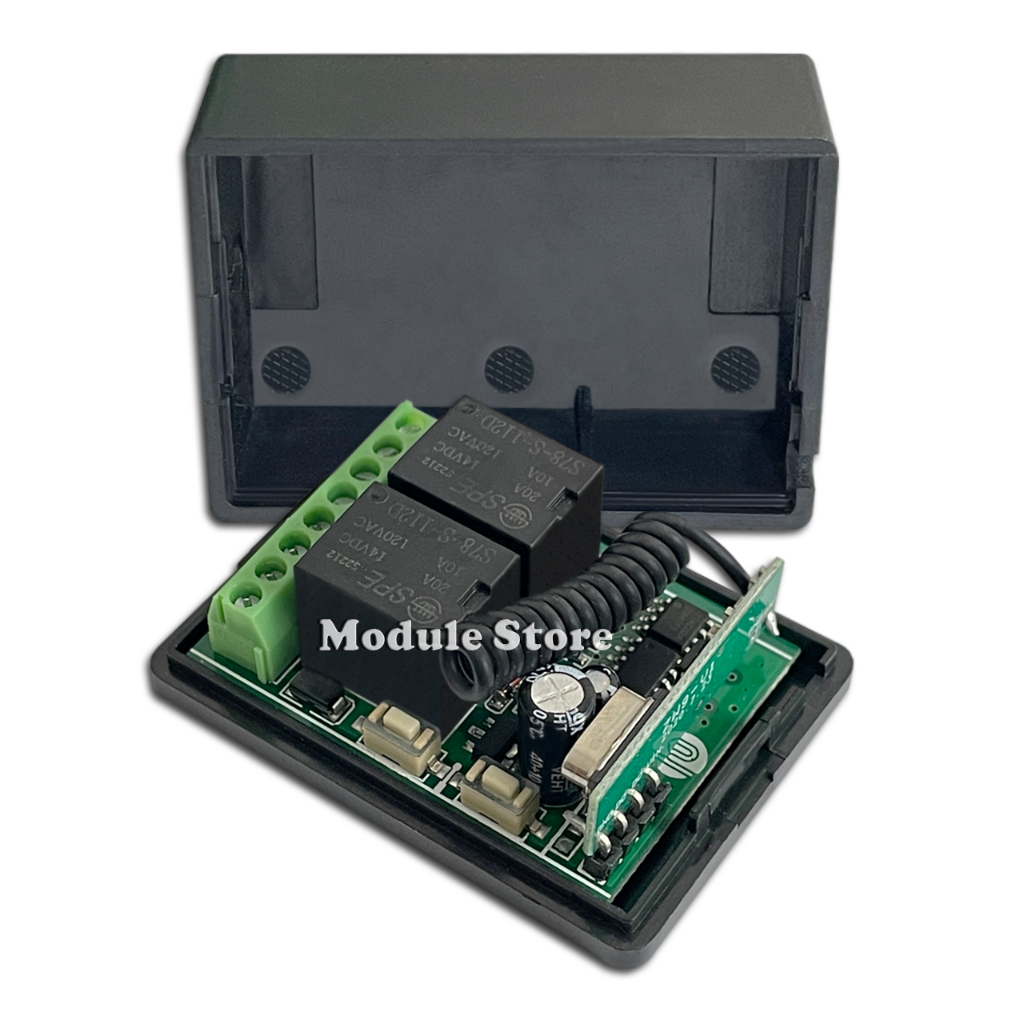 Jual Mini Wireless Relay 2CH 12V 433MHz Independent ZK2DC | Shopee ...