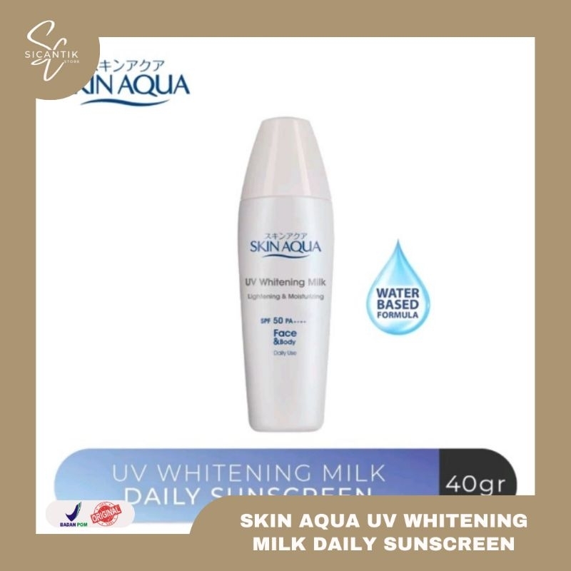 Jual SKIN AQUA UV MILK WHITENING MILK SPF 50 PA++++ | SUNSCREEN SKIN ...